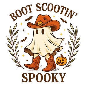 Cowboy Ghost PNG: Spooky Western Halloween Sublimation Design - Etsy