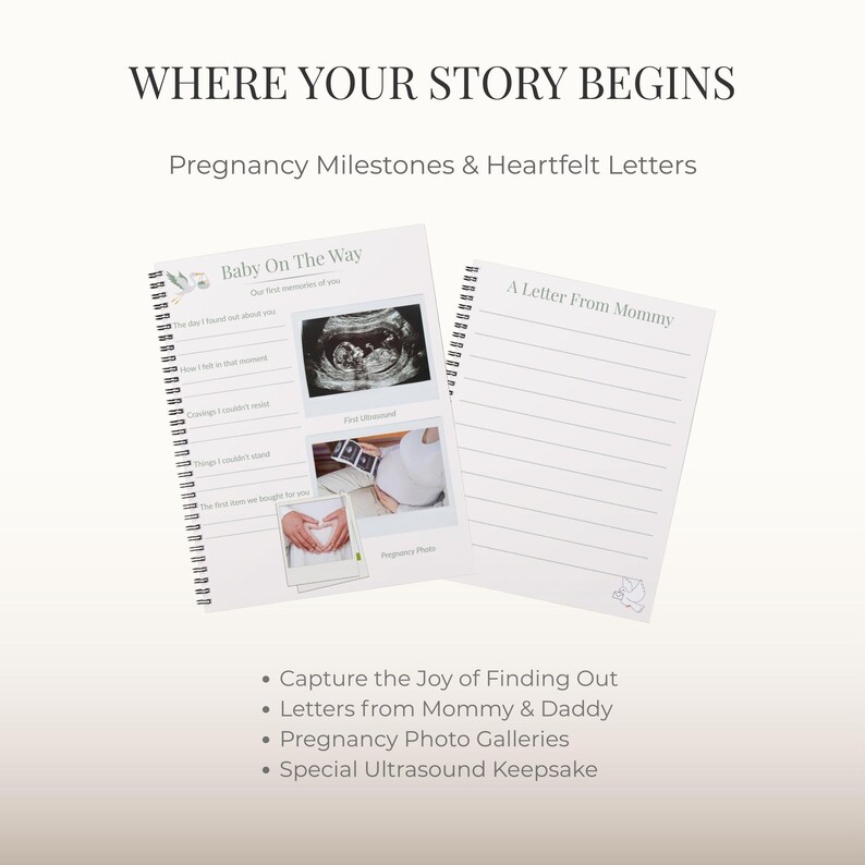 Editable Baby Memory Book | First Year Baby Journal | 38 Pages ...