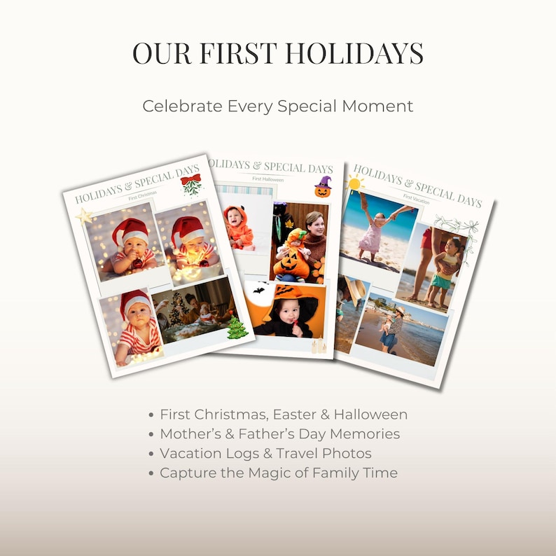 Editable Baby Memory Book | First Year Baby Journal | 38 Pages ...