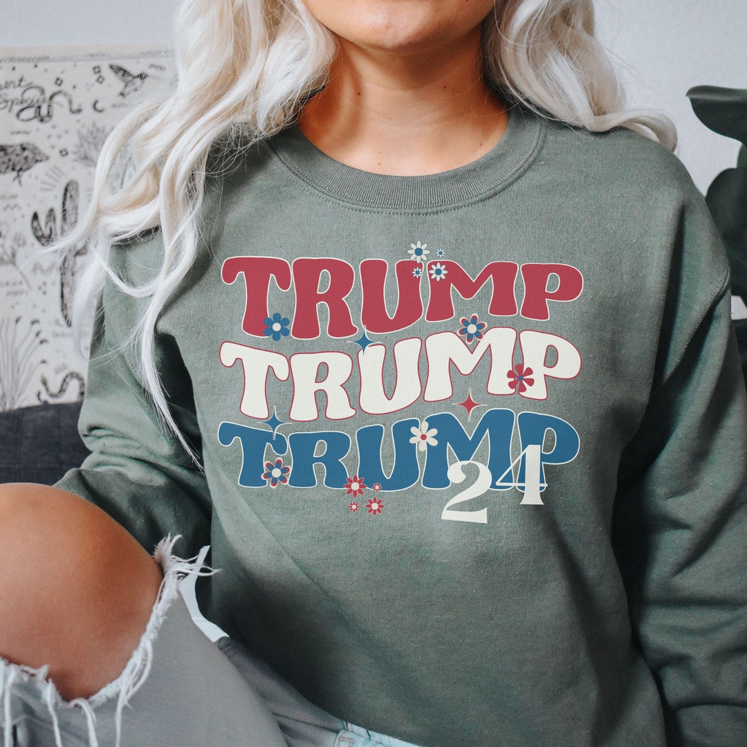 Trump 2024 Crewneck Sweatshirt Retro Vintage Trump 47 Shirt, Tump Merch ...