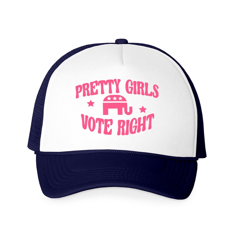 Pretty Girls Vote Republican Hat Trendy Trucker Hat Republican Mom ...