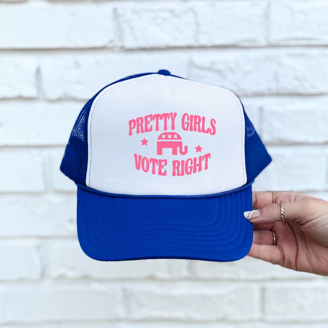 Pretty Girls Vote Republican Hat Trendy Trucker Hat Republican Mom ...