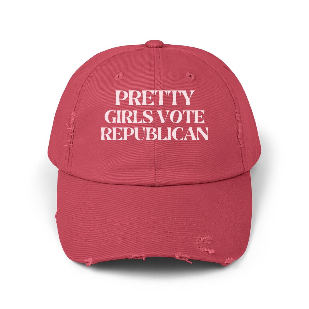 Pretty Girls Vote Republican Hat Pink Trump 2024 Political Hat ...