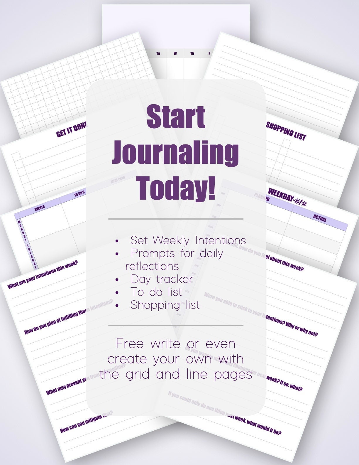 Journaling & Planner Templates - Etsy