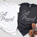 Just Married T-shirt | Personalised Husband and Wife Couples Honeymoon ...