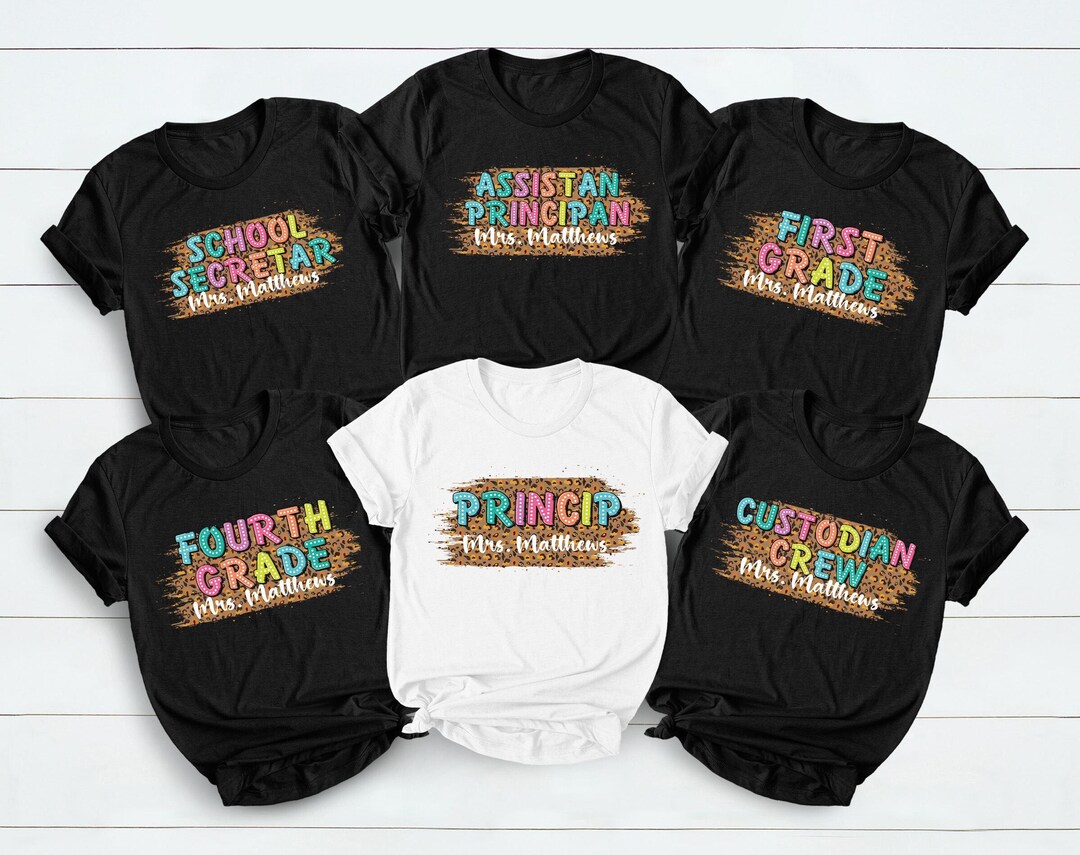 Personalized School Staff Shirts, Front Office Dream Team Shirts ...