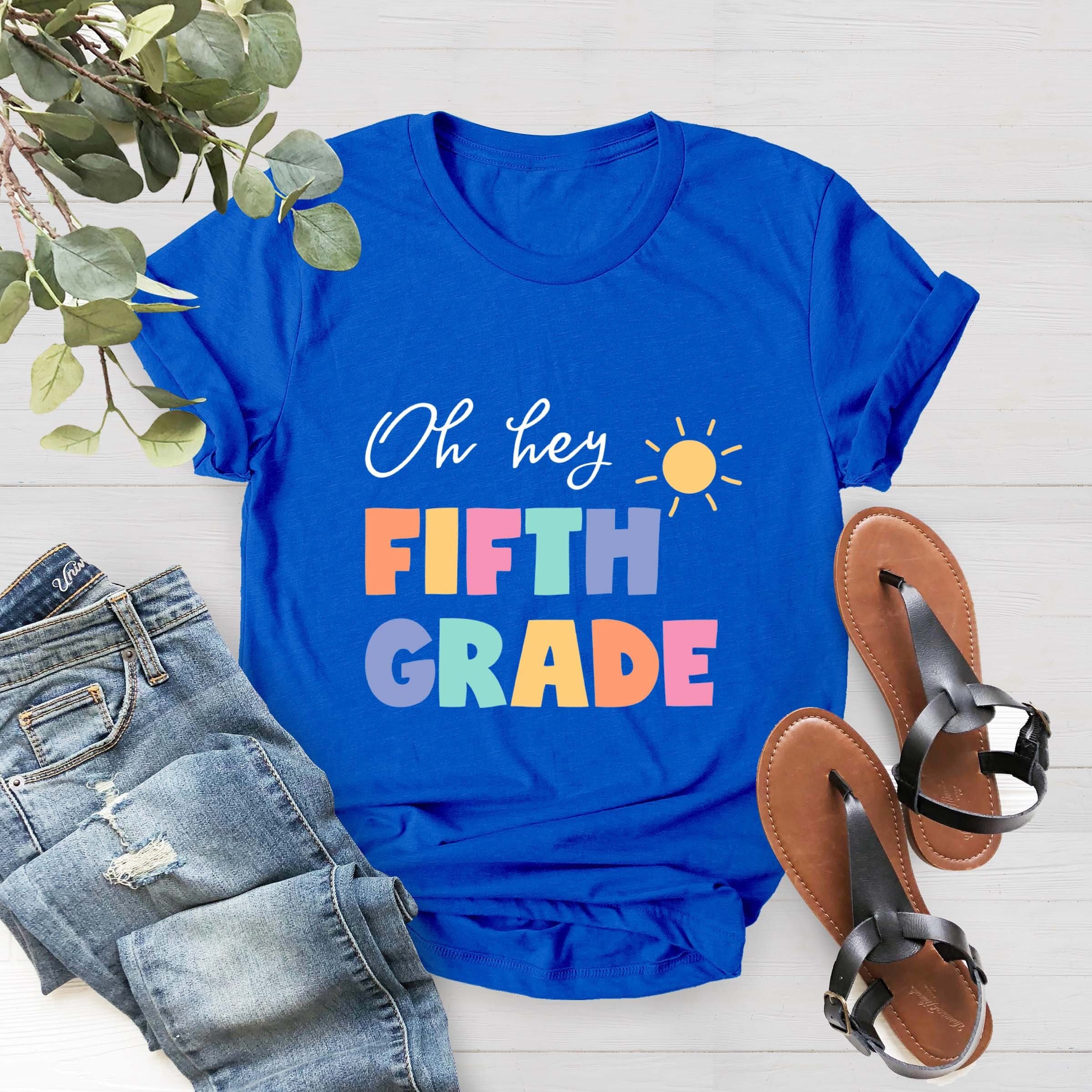 Oh Hey Fifth Grade Teacher Shirt, 5th Grade Squad 5th Grade Crew T ...