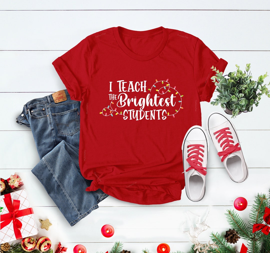 Teacher Christmas Shirt Teacher Holiday Shirt Teacher T School