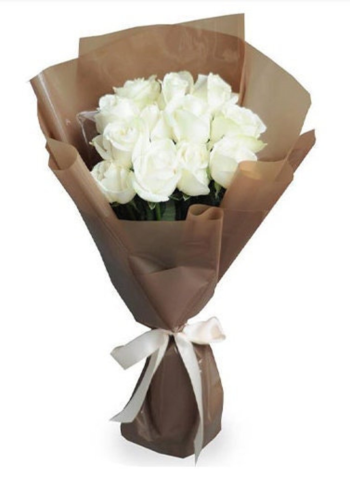 A Dozen Roses Wrapped Bouquet Flower Delivery Many Color Choices - Etsy