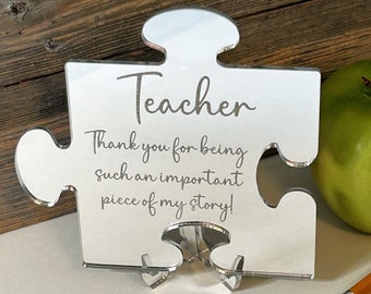 Thank You Puzzle Piece Thank You Gift Say Thanks in a Unique Way - Etsy