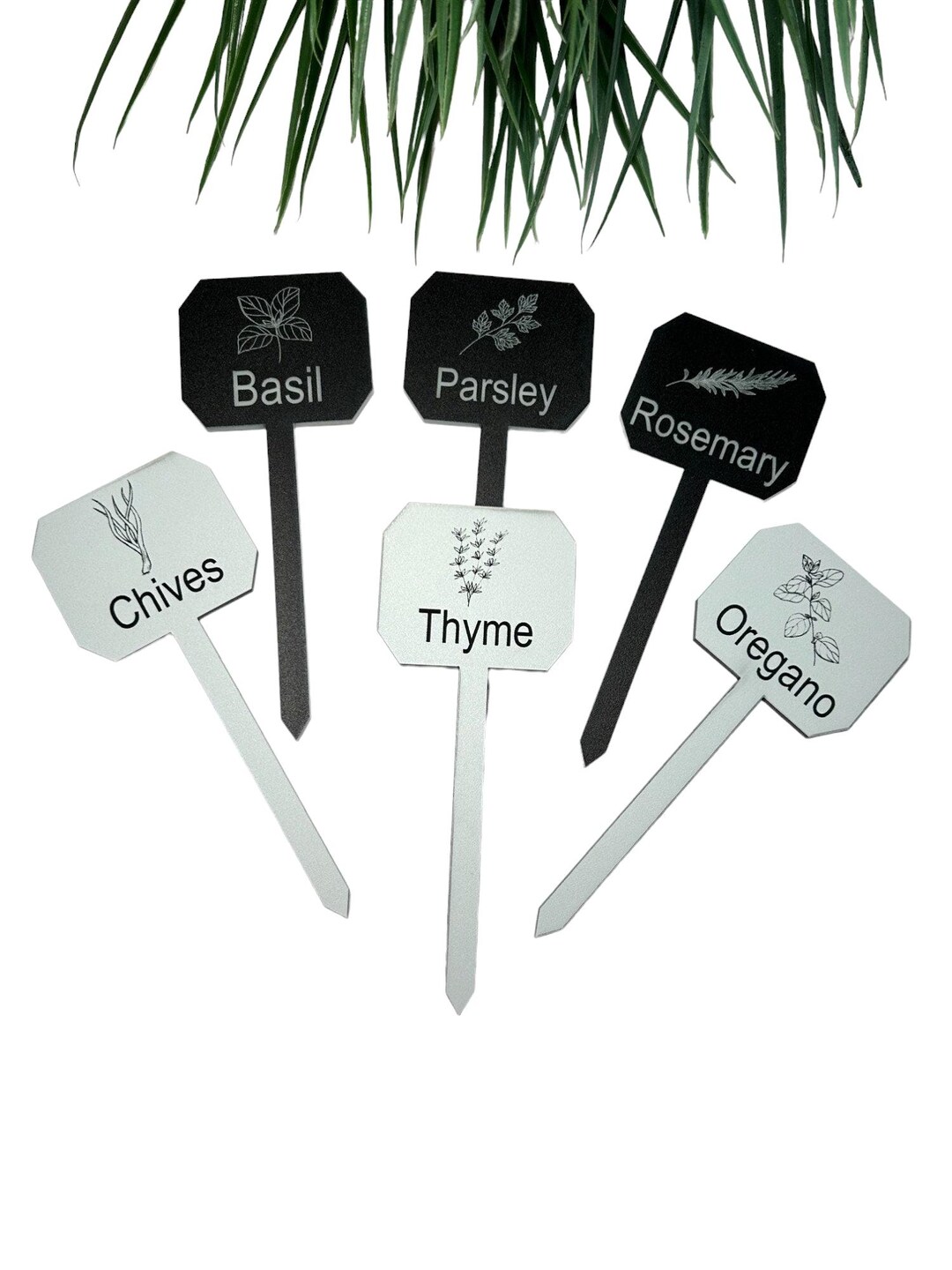 Herb and Vegetable Garden Stakes | Laser Engraved | Gardeners Gifts ...