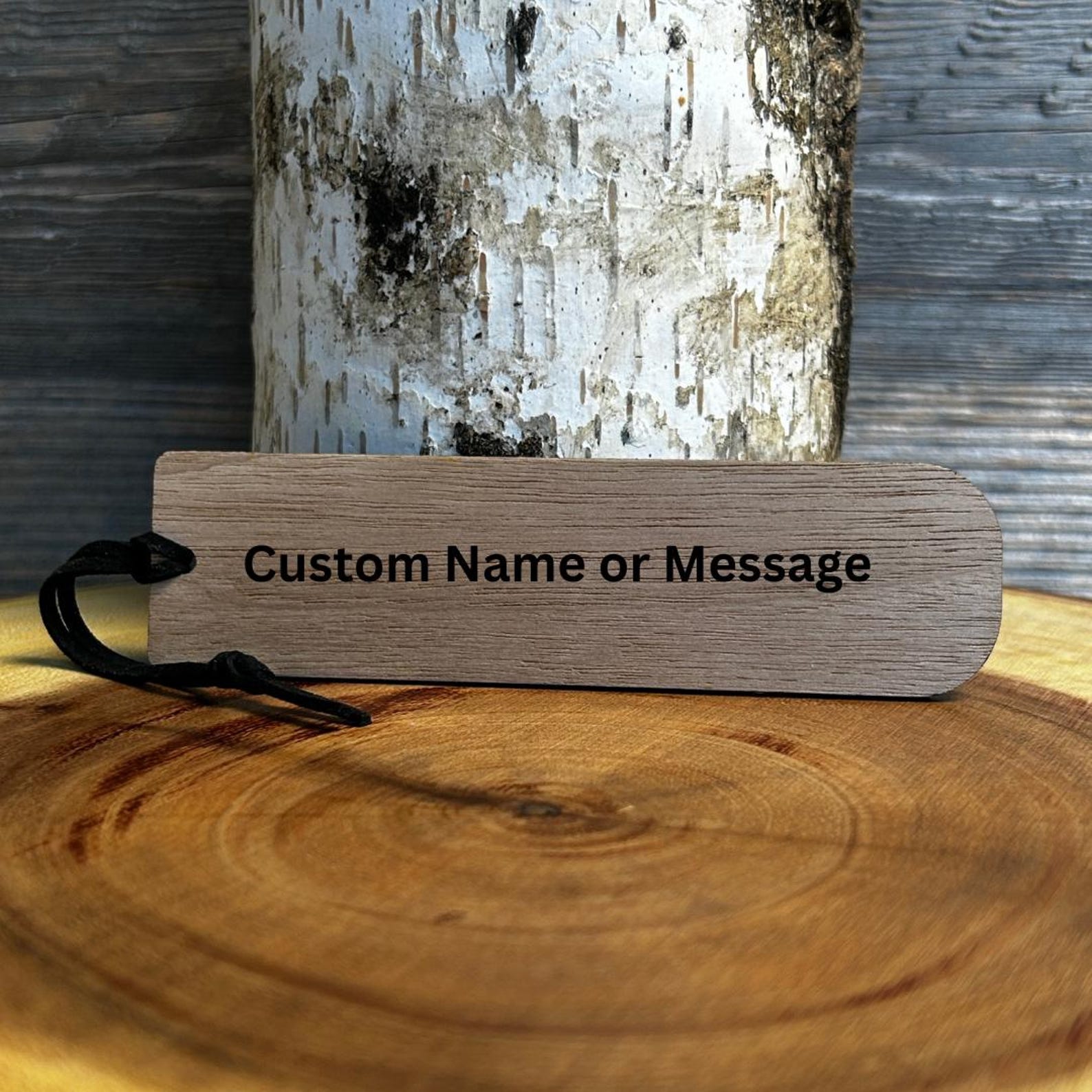 Custom Trio Pine Tree Wooden Bookmark, Laser Engraved, Personalized ...