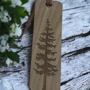 Pine Tree Wooden Bookmark With Custom Name | Personalized Gift | Gift ...