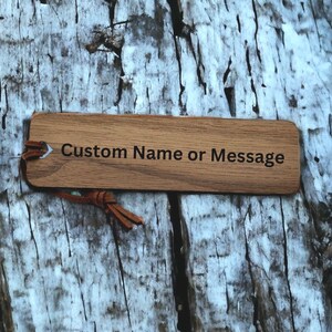 Pine Tree Wooden Bookmark With Custom Name | Personalized Gift | Gift ...