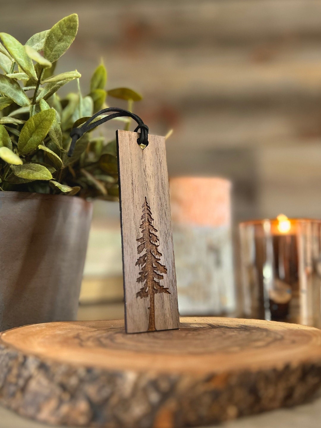 Forest Tree Wooden Bookmark With Custom Name | Personalized Gift | Gift ...