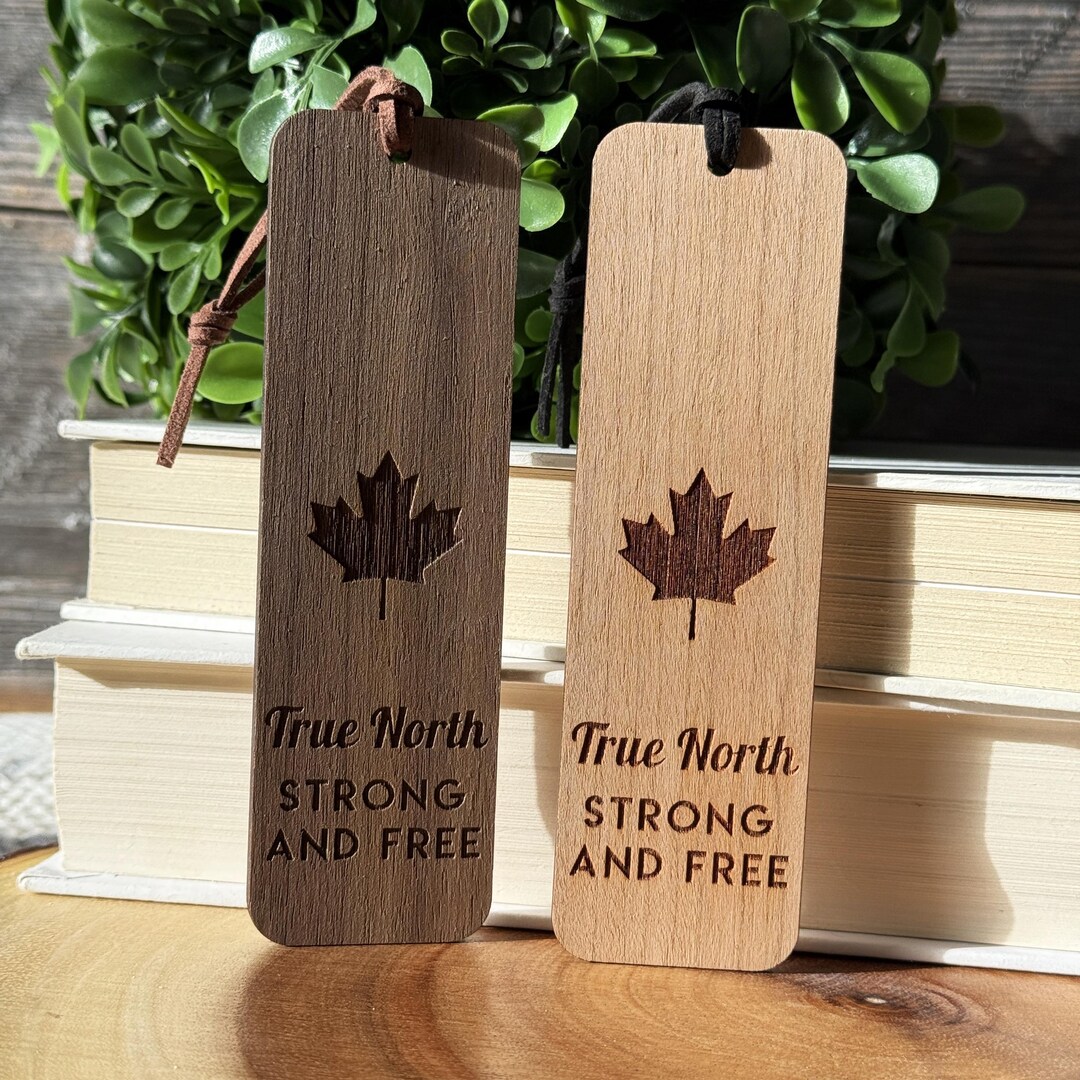 Canadian Maple Leaf Bookmark, Custom Patriotic Gift, True North Strong ...