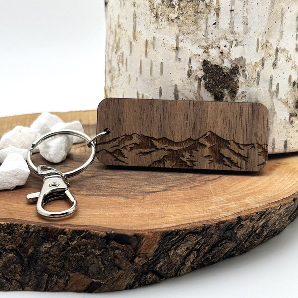 Mountain Keychain - Etsy