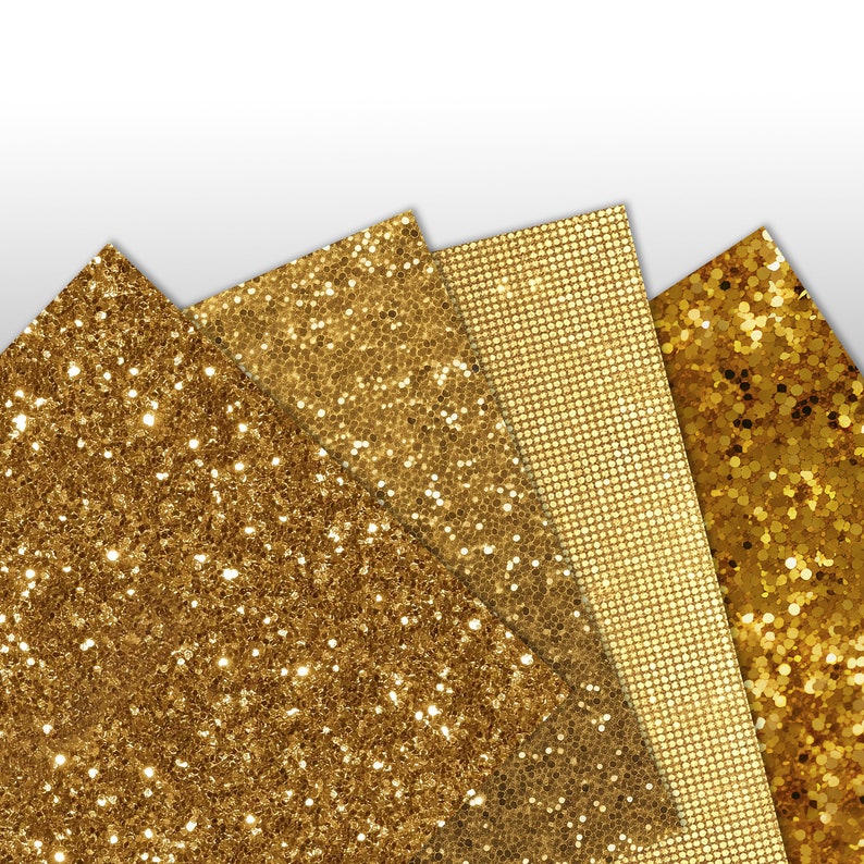 30 Gold Glitter Digital Papers Gold Glitter Textures 12 300 Dpi ...