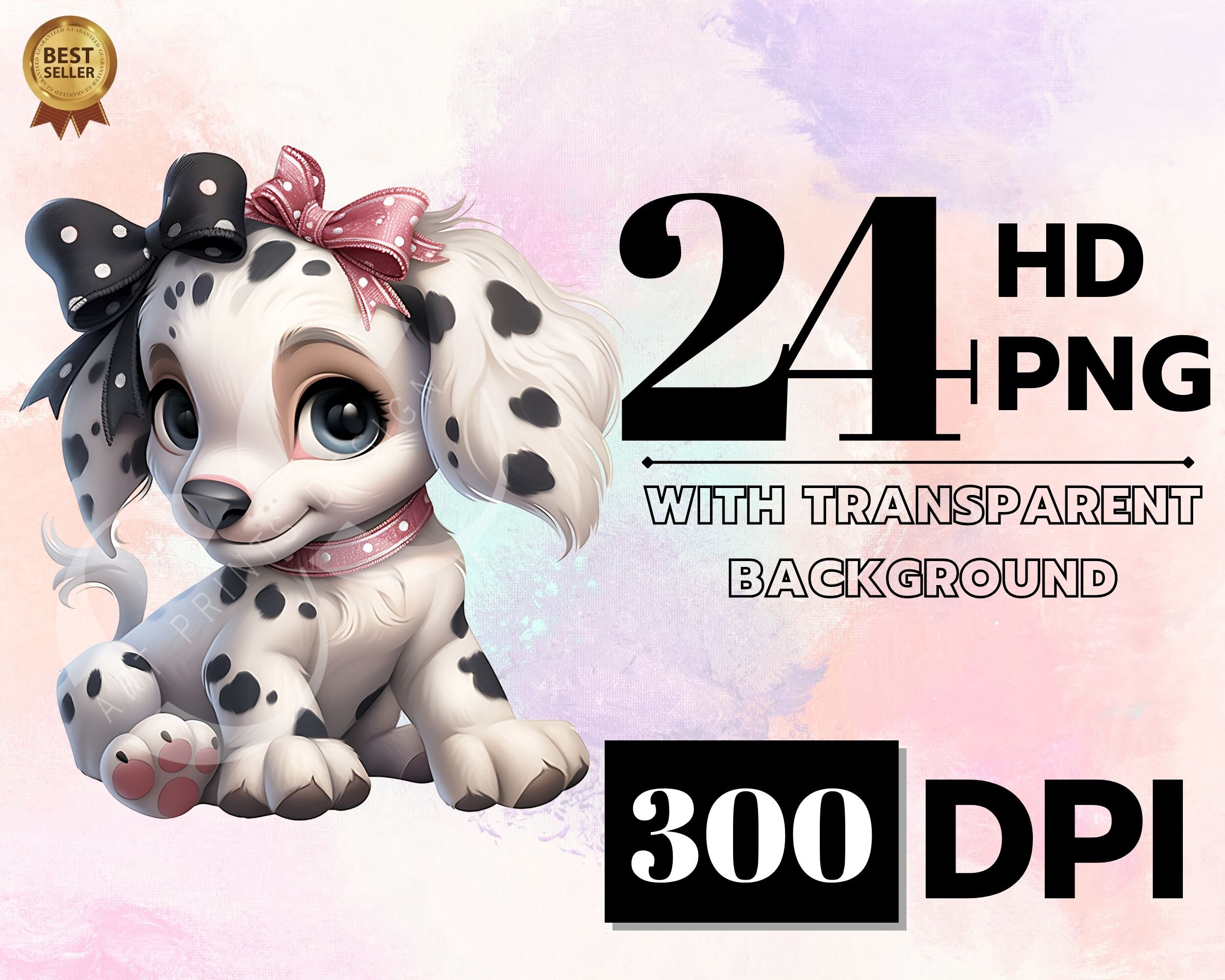 24 Cute Puppy Clipart Bundle, PNG Files, Adorable Baby Puppies, PNG ...