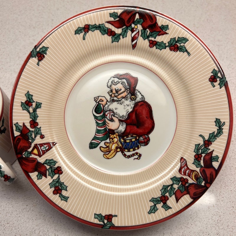 Fitz Floyd Santa Serving - Etsy