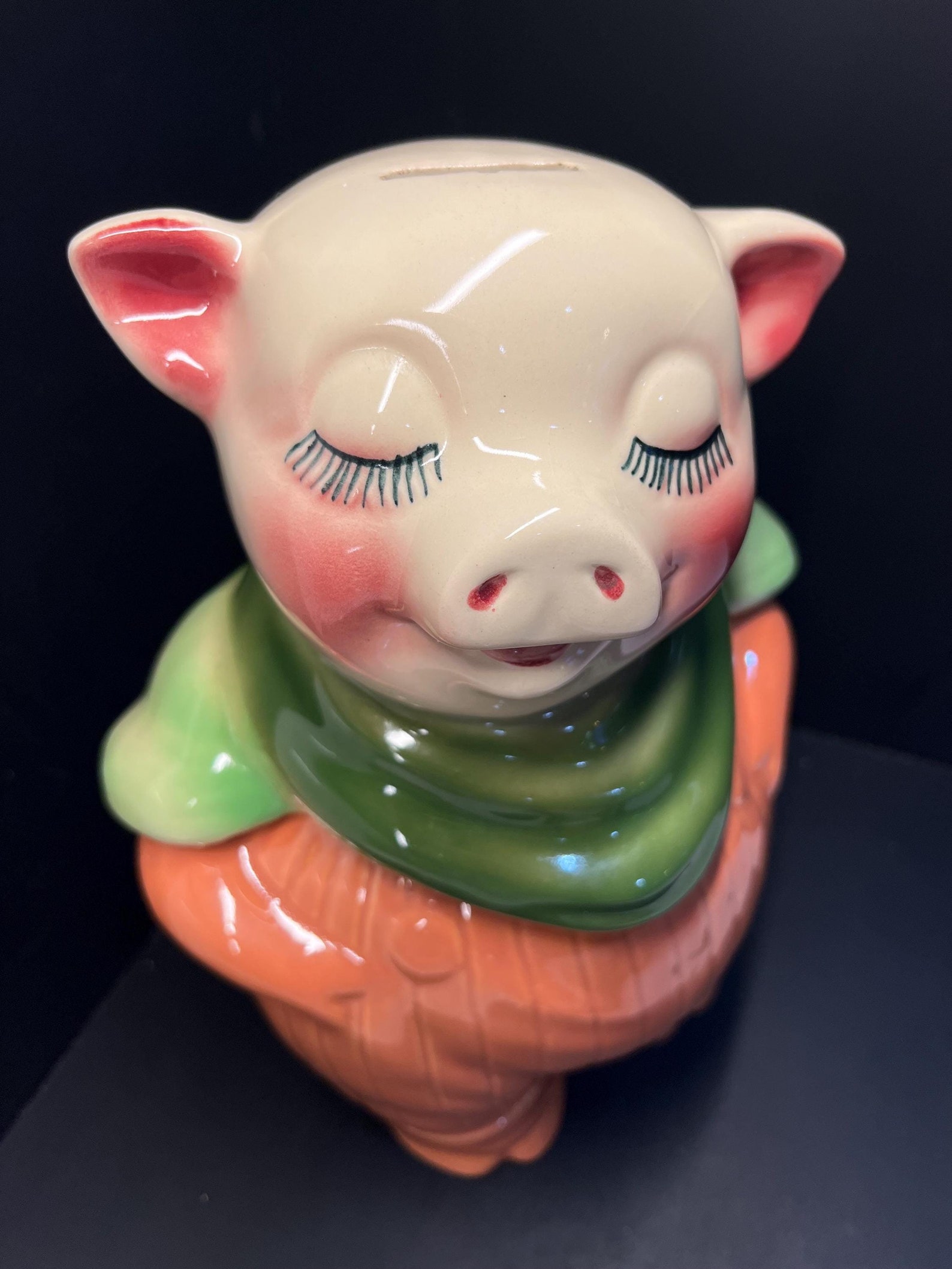 Shawnee Pottery Smiley Pig Bank Head Cookie Jar - Etsy