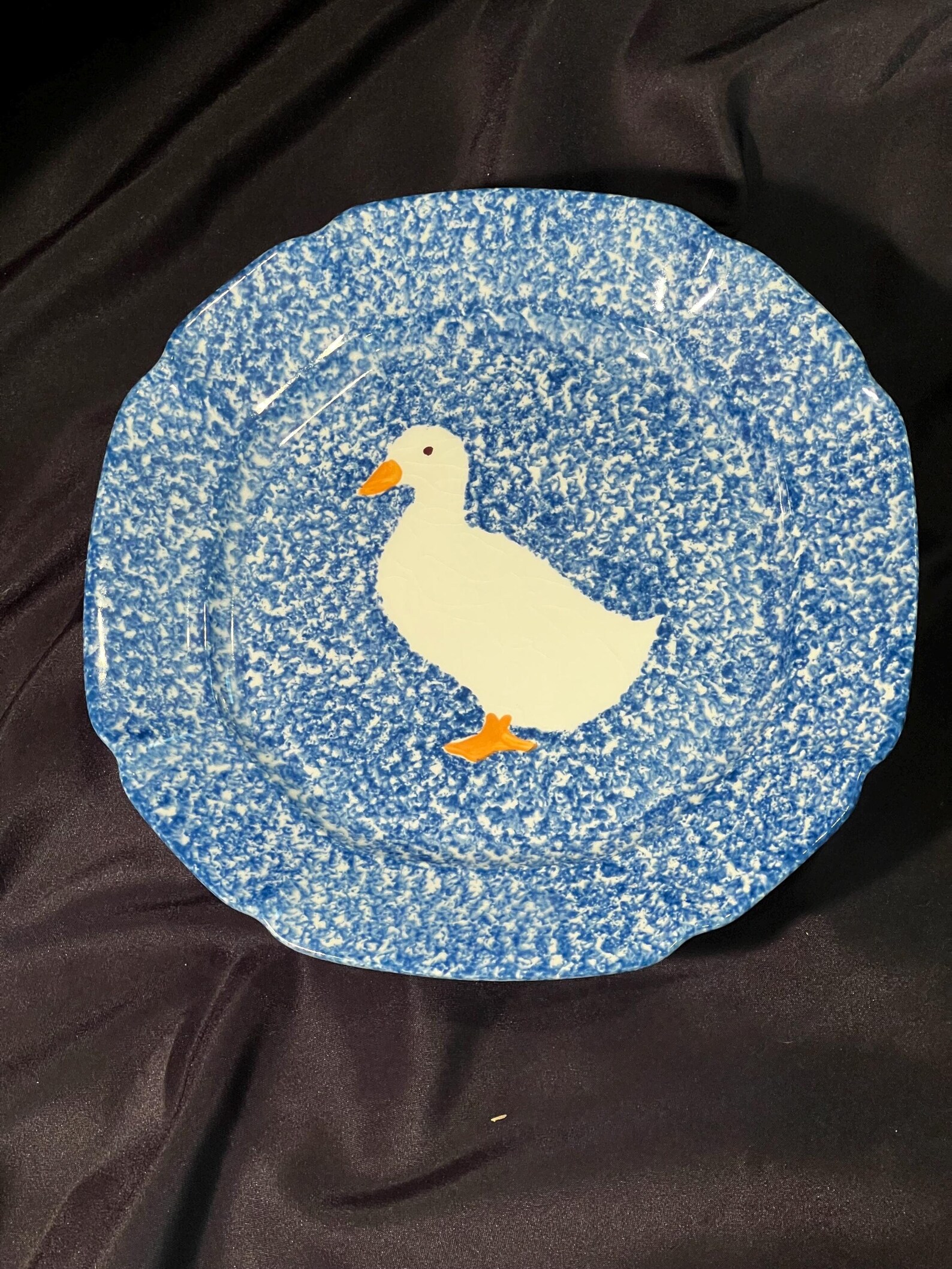 Blue Stipple With Duck Dinnerware - Etsy