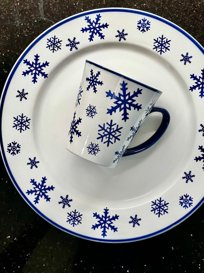 Meiwa Table Art Snowflake Dinnerware - Etsy