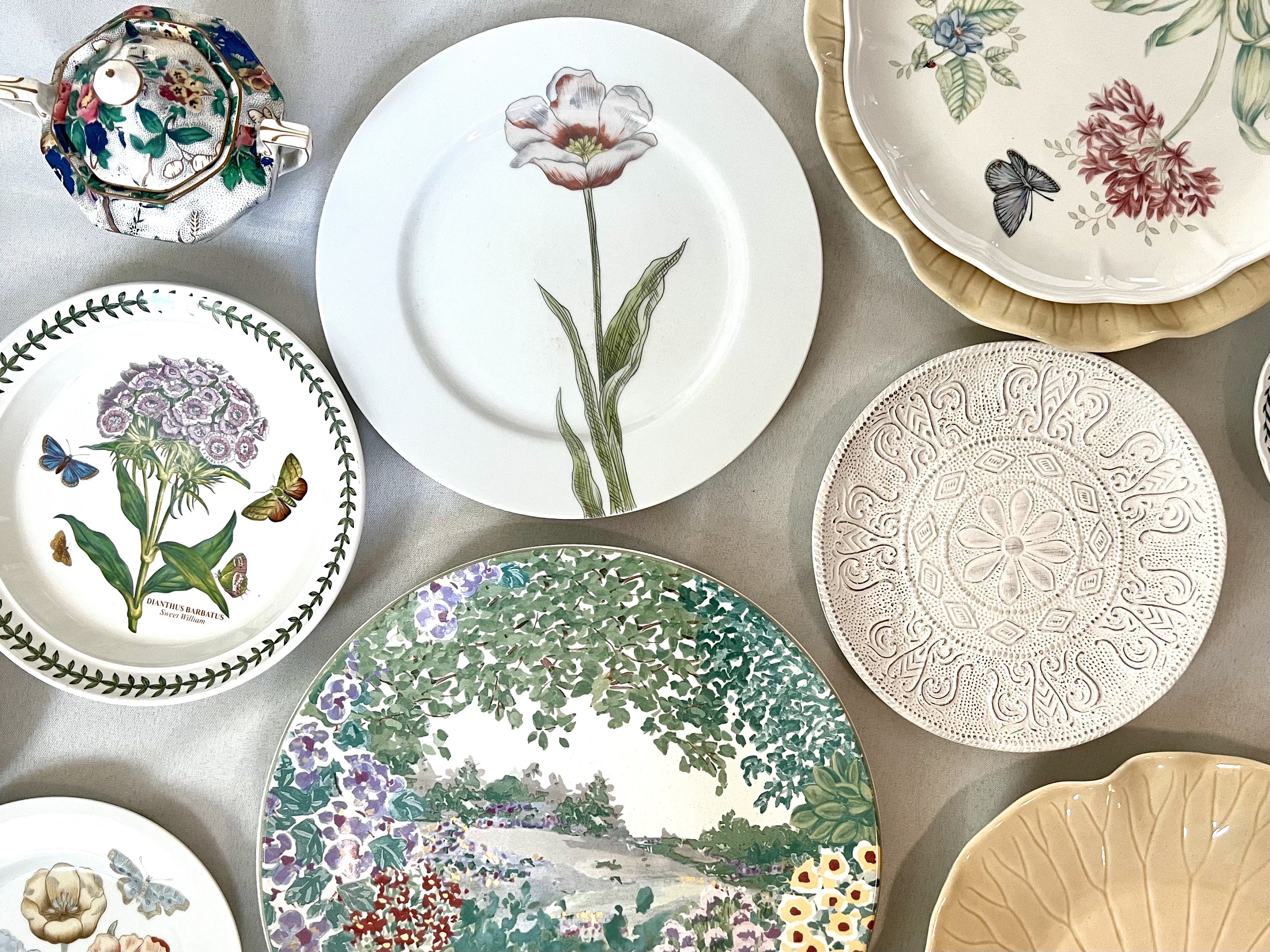 Fitz & Floyd Pastel Poppy Dinnerware - Etsy