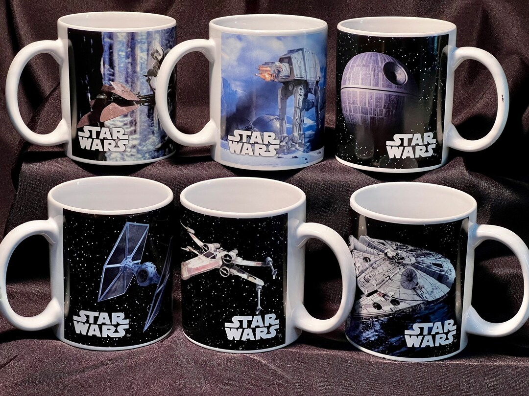Star Wars Mugs by Galerie | Death Star | X-wing Starfighter | TIE ...