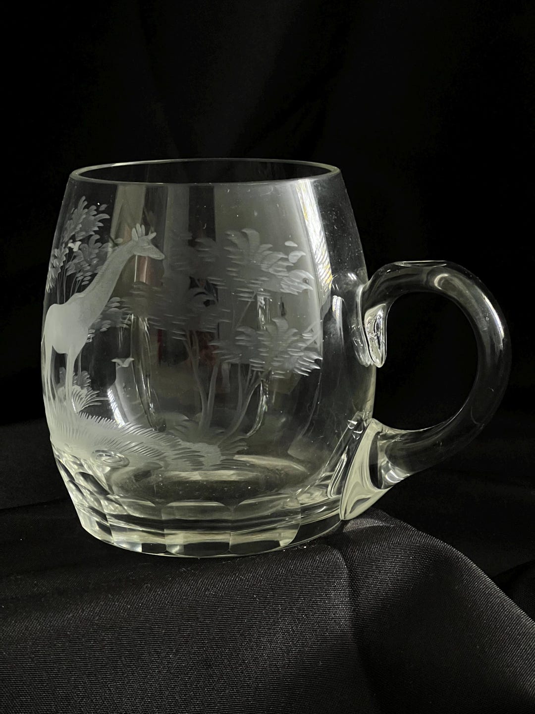 Queen Lace African-kenyan Glassware Elephant Giraffe Rhino - Etsy