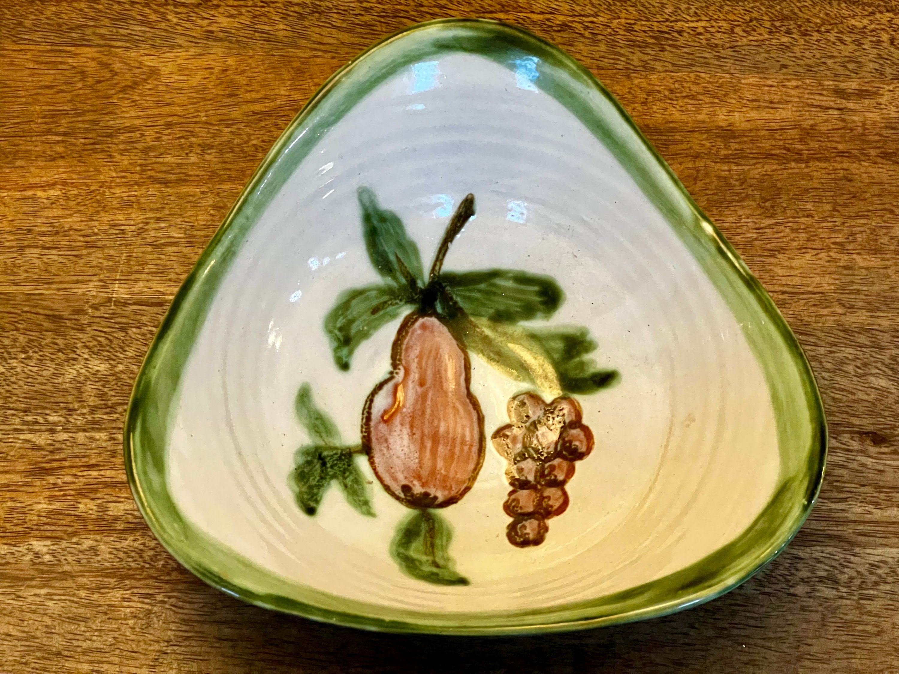 John B. Taylor Ceramics Harvest Pear Triangle Serving Bowl - Etsy