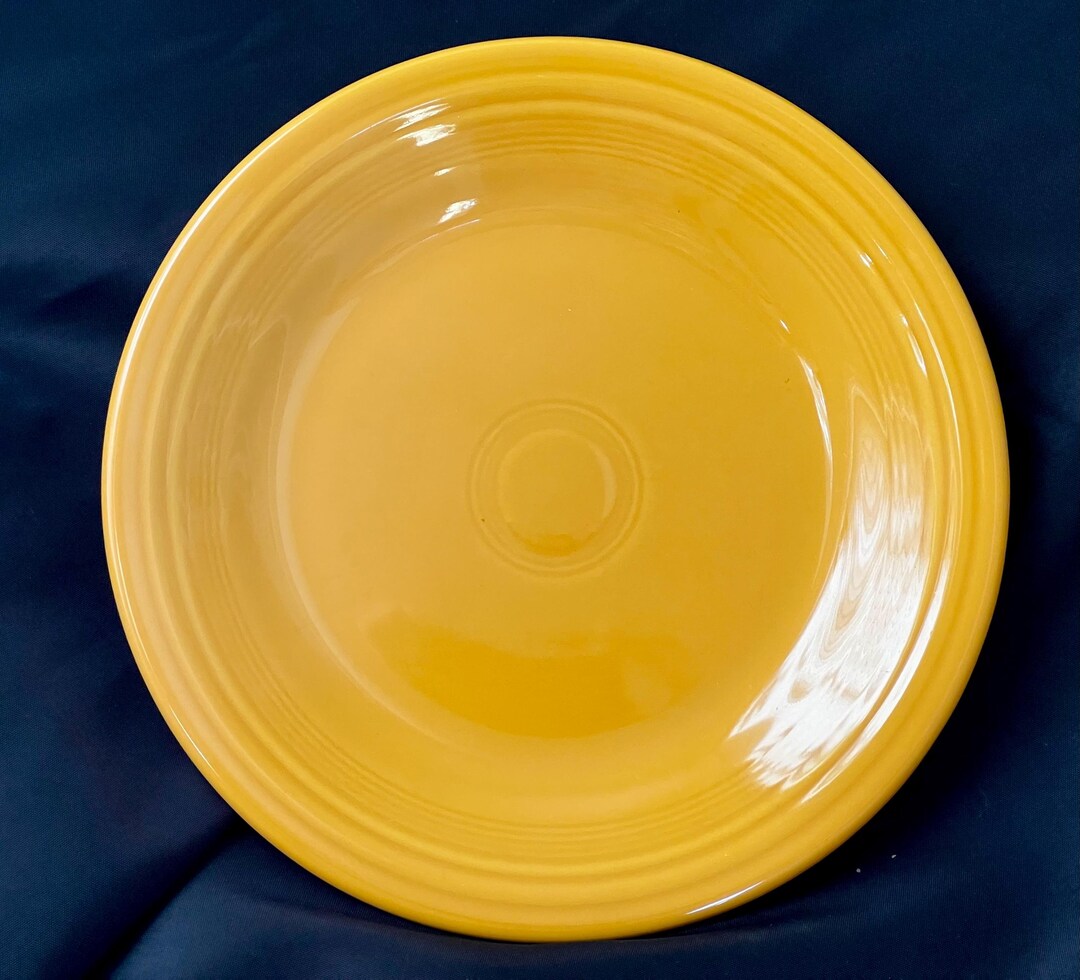 Fiesta Marigold by Homer Laughlin | Dinner Plate | Coupe Soup Bowl ...