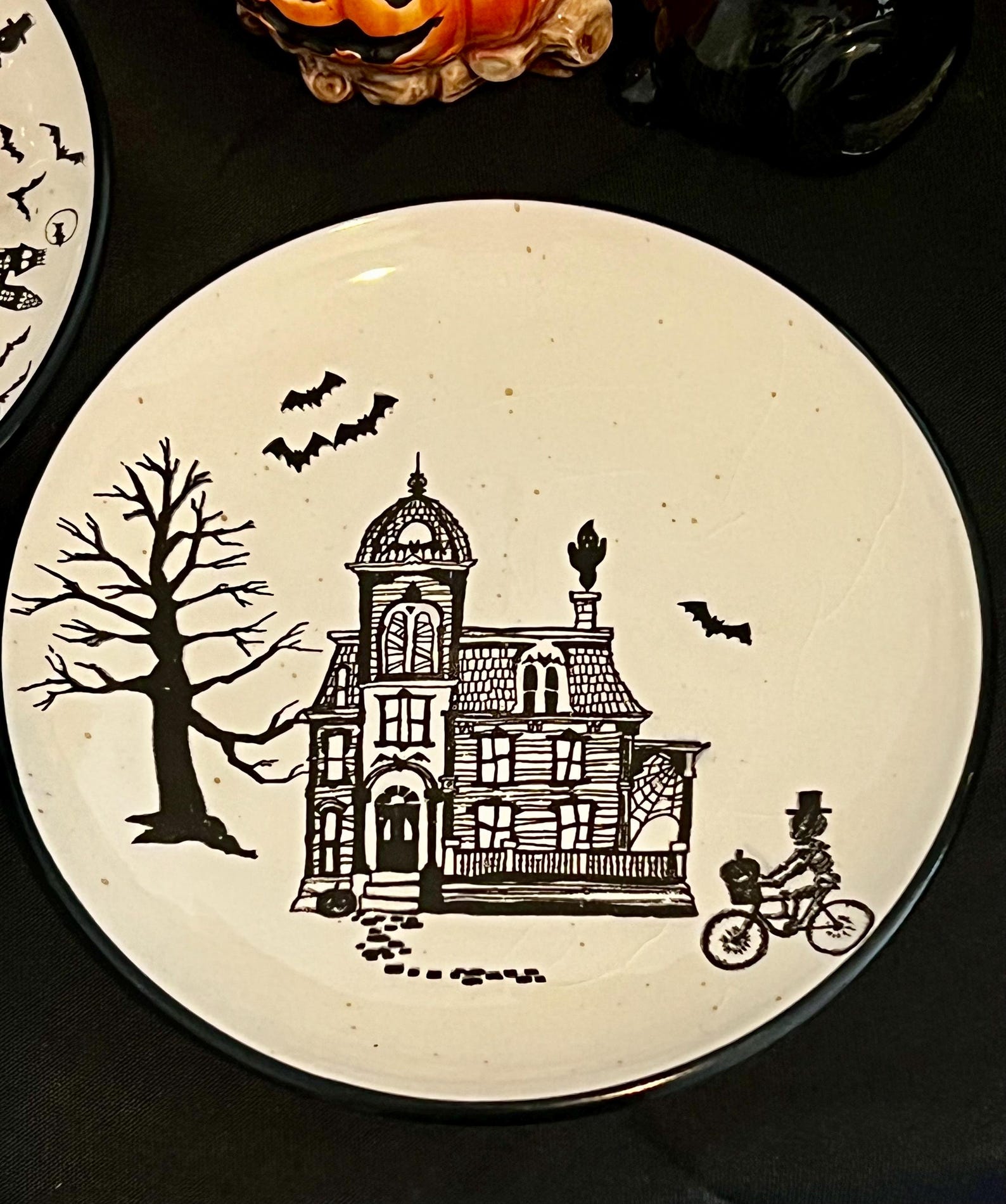 Cobwebs & Cauldrons Haunted House Appetizer Plates - Etsy