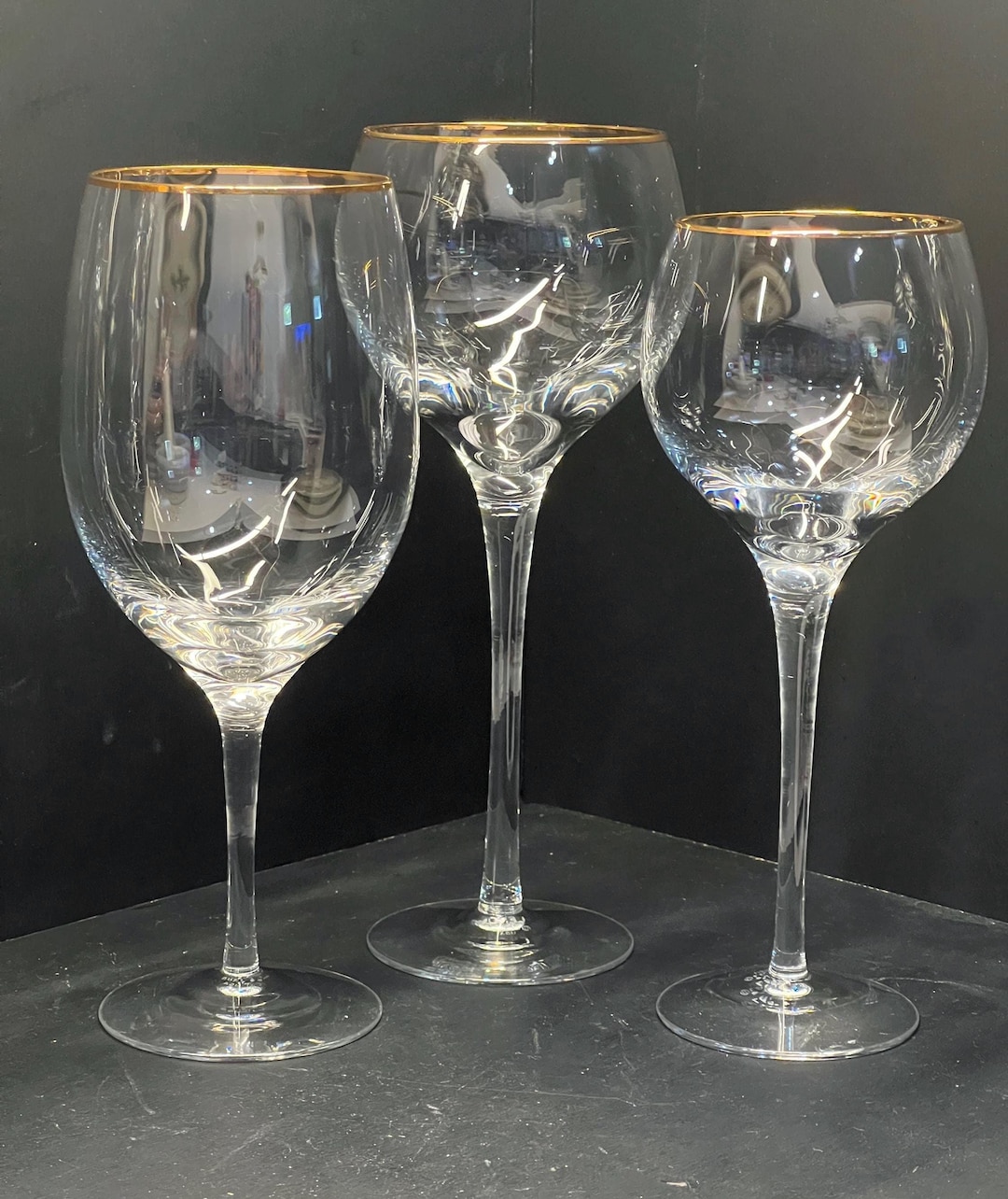 Lenox Eternal Gold Stemware | Wine Glasses | Water Goblets | Iced Tea ...