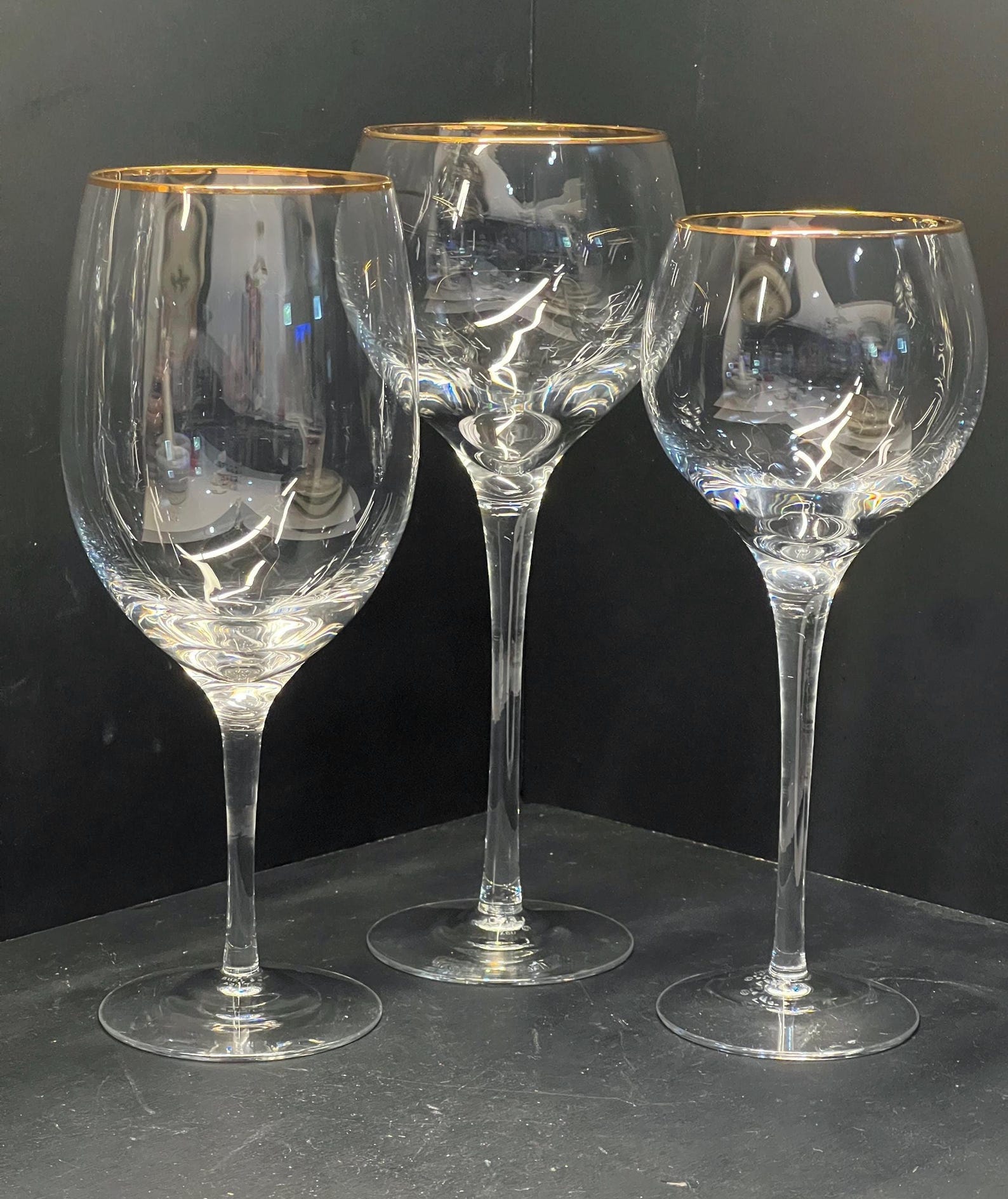 Lenox Eternal Gold Stemware | Wine Glasses | Water Goblets | Iced Tea ...