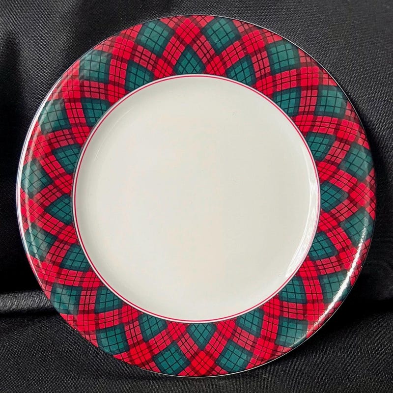 Plaid Dishes - Etsy