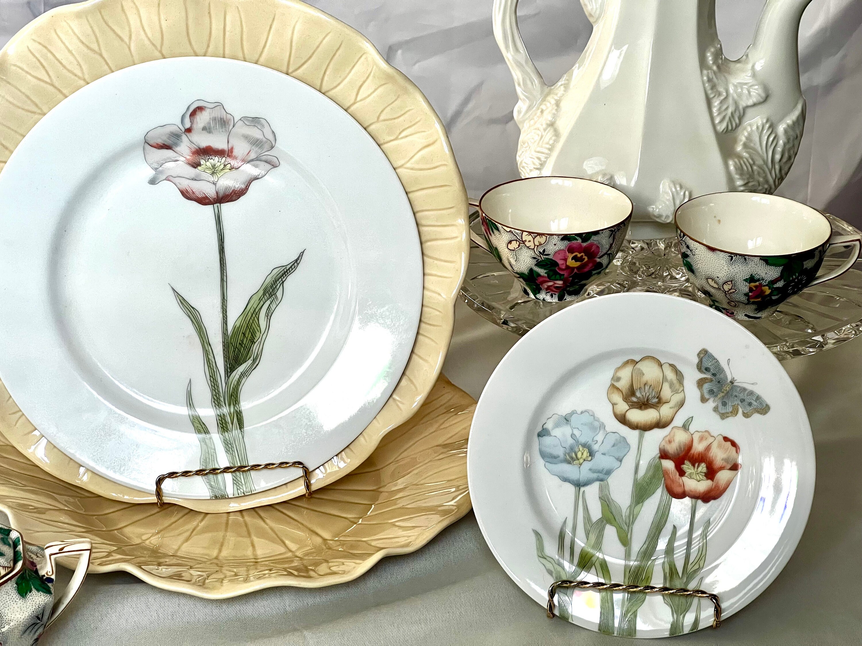 Fitz & Floyd Pastel Poppy Dinnerware - Etsy
