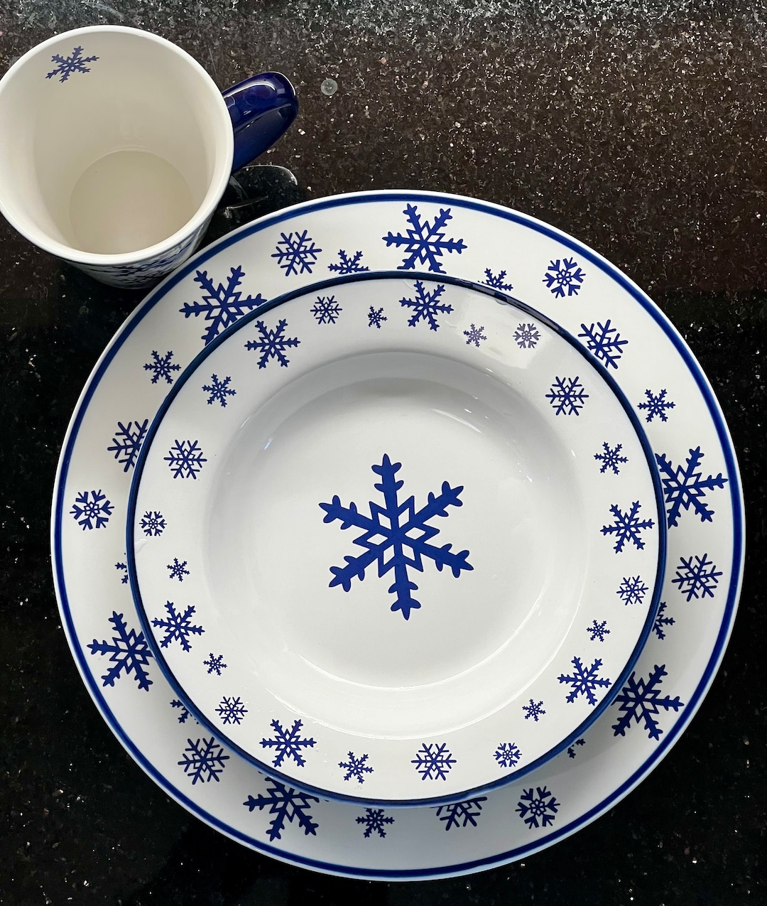 Meiwa Table Art Snowflake Dinnerware - Etsy