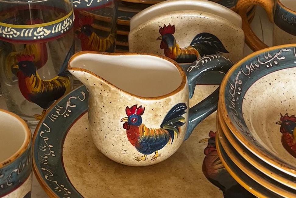 Noble Excellence Rooster Cafe Dinnerware | Serving Pieces | Glassware ...