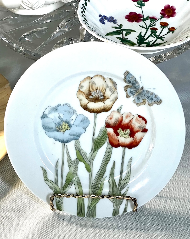 Fitz & Floyd Pastel Poppy Dinnerware - Etsy