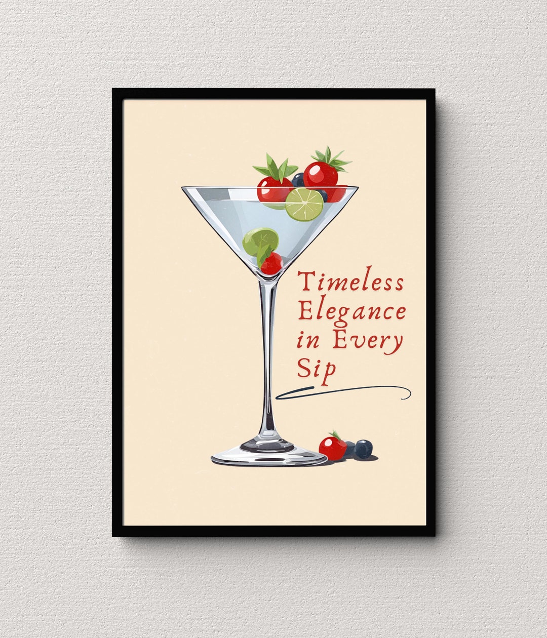 Timeless Elegance in Every Sip - Aesthetic Martini Poster - Summer ...