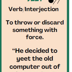 Gen Z Slang Card Game & Flash Cards - Digital Download - Etsy