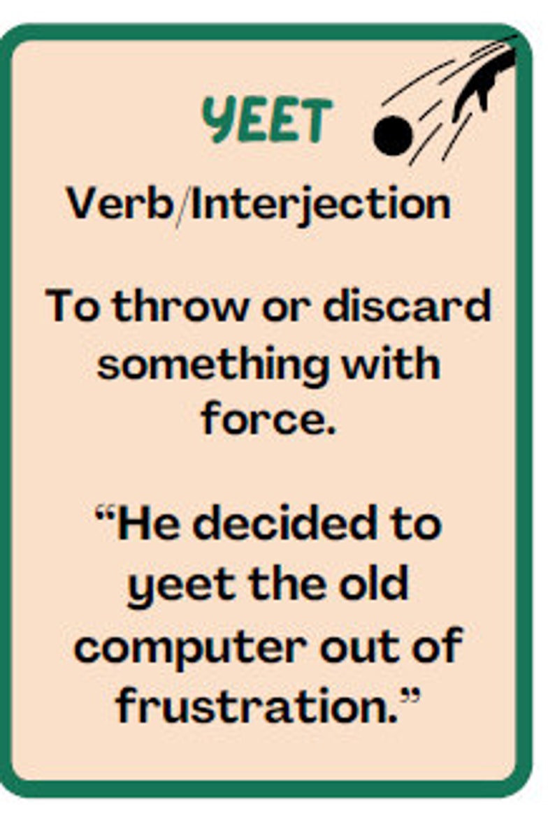 Gen Z Slang Card Game & Flash Cards - Digital Download - Etsy