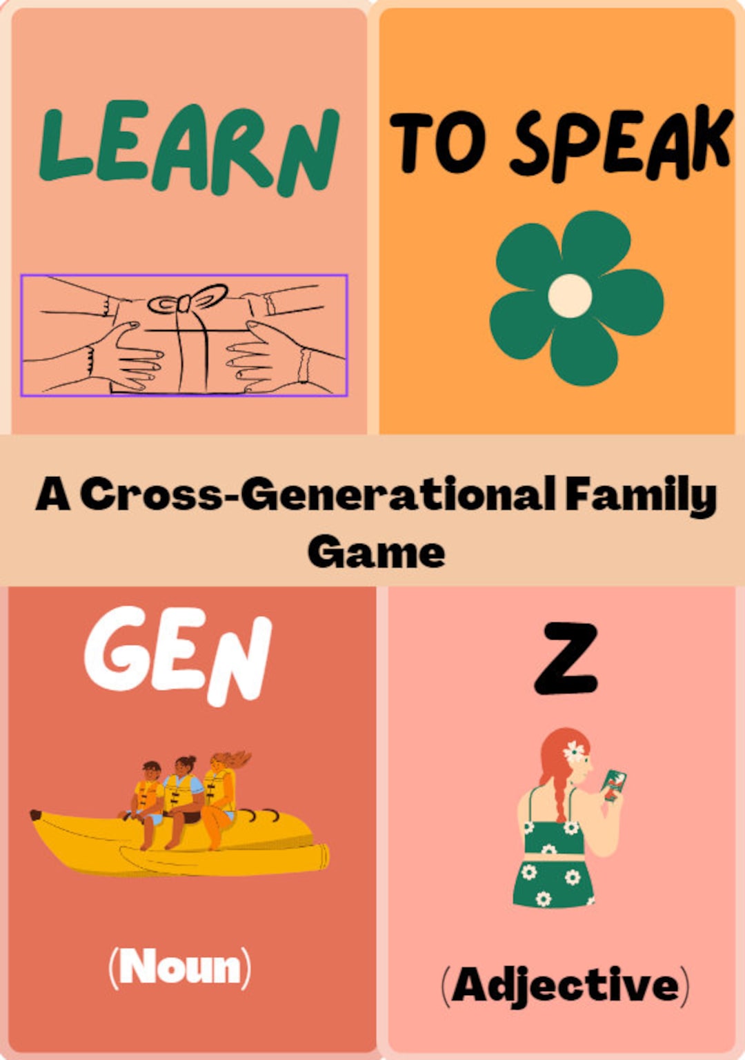 Gen Z Slang Card Game & Flash Cards - Digital Download - Etsy