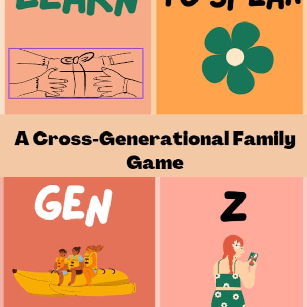 Gen a Z Slang Game - Etsy