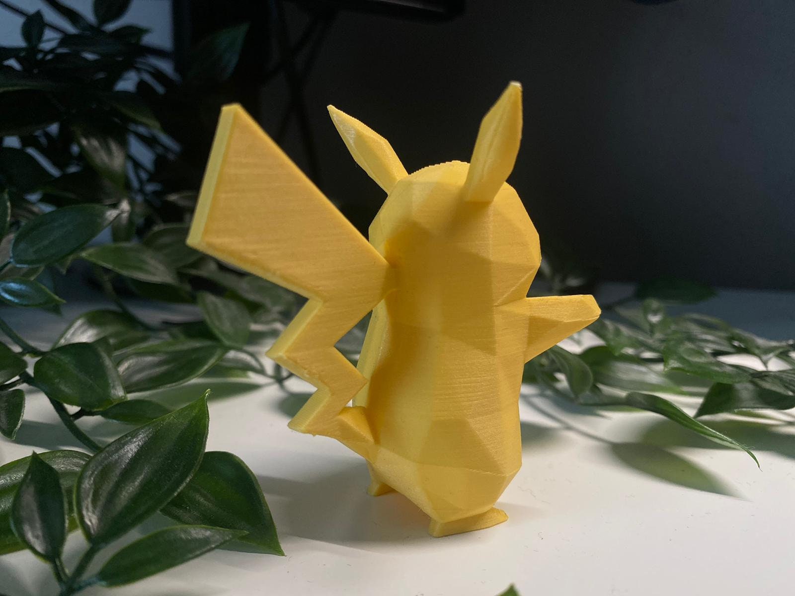 Low Poly: Pikachu 3D Printed - Etsy