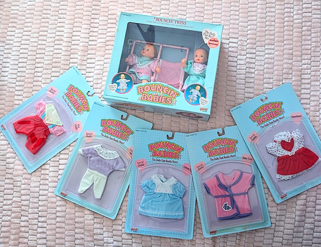 NRFB HTF Bouncin Babies Twin Collection Set #1990's - Etsy