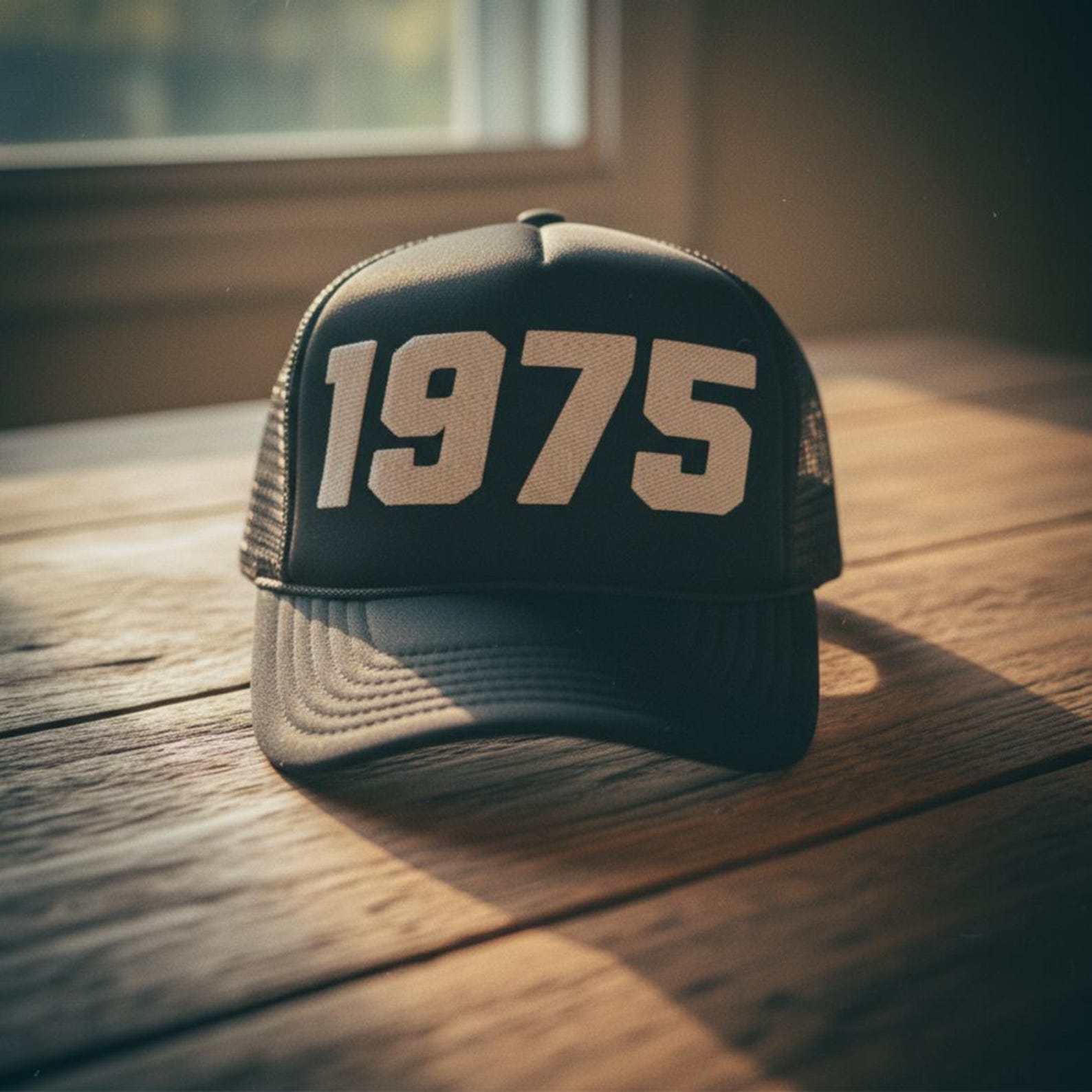 1975 Embroidered Trucker Hat | Retro Snapback - Etsy