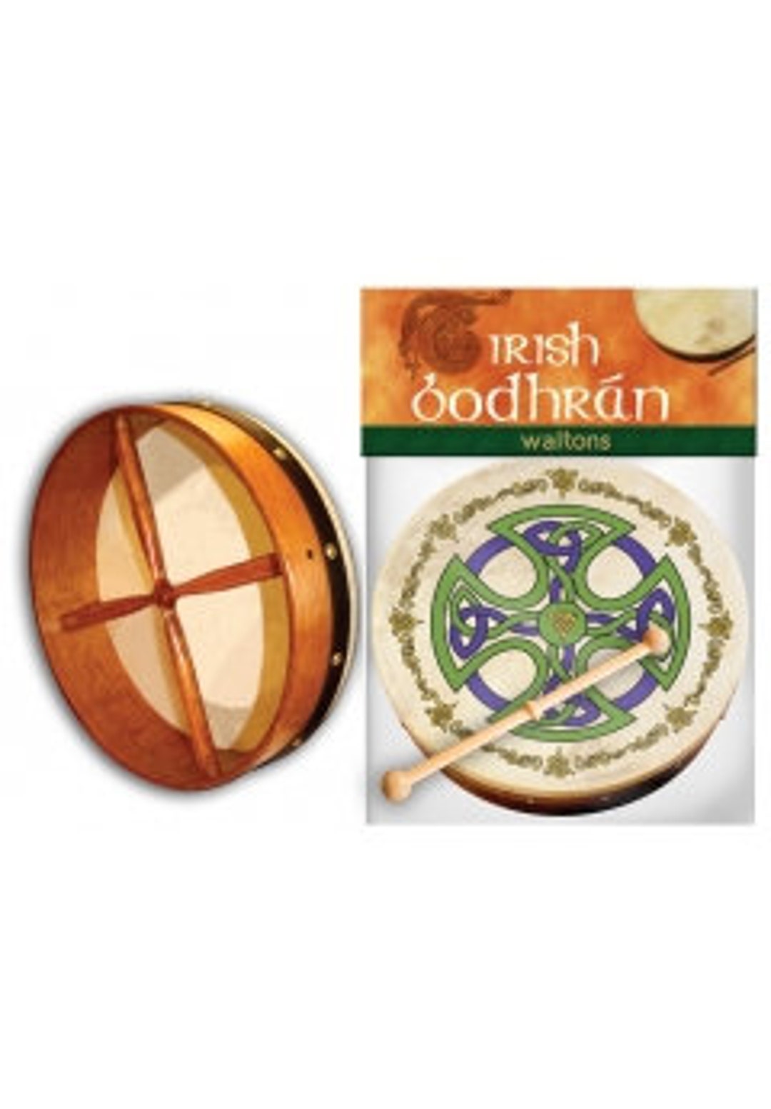 Waltons 8" Brosna Cross Bodhran and Beater - Etsy