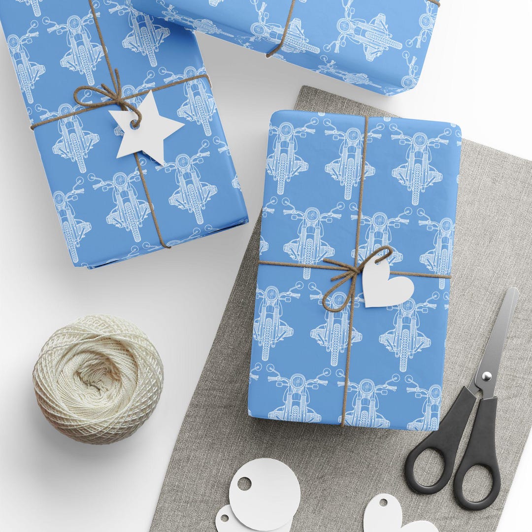 BMW R80gs Motorcycle Wrapping Paper: Adventure Bike Gift Wrap - Etsy